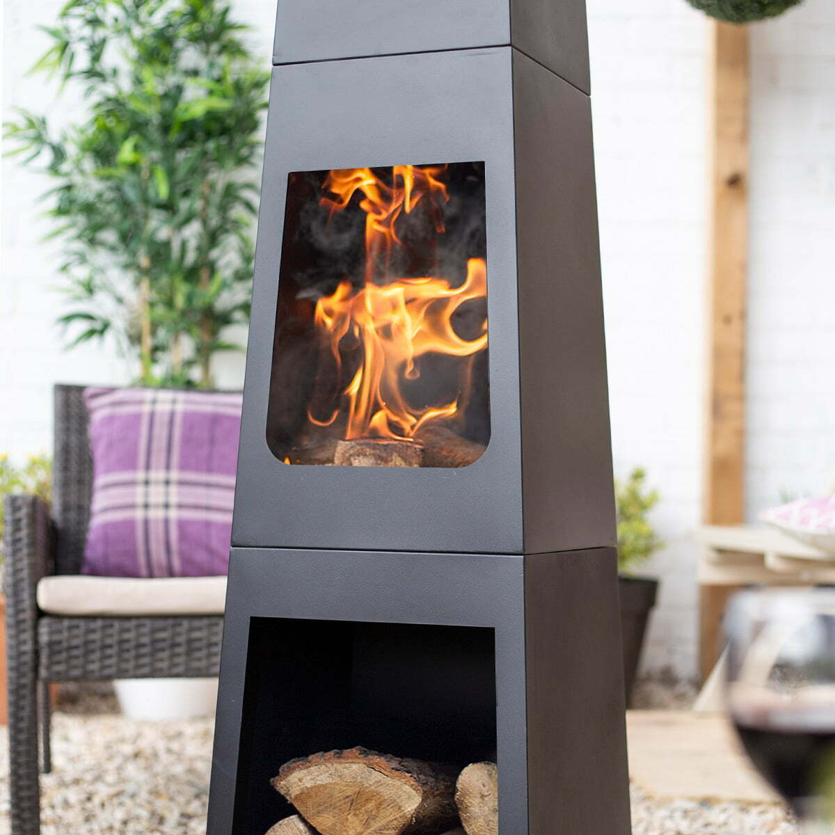contemporary chimenea